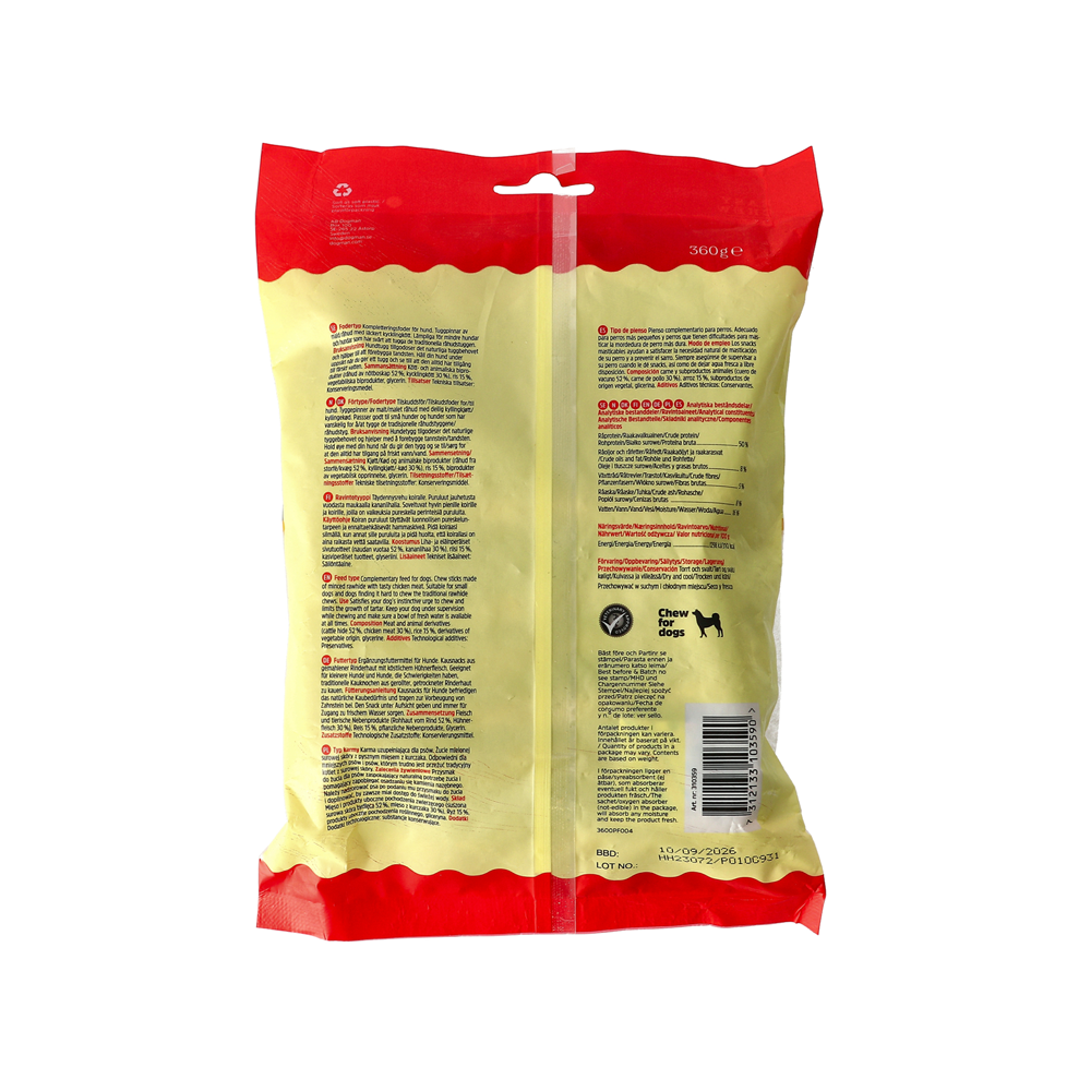 DOGMAN Chewing sticks with chicken 30pcs/12.5cm – M&VTrade